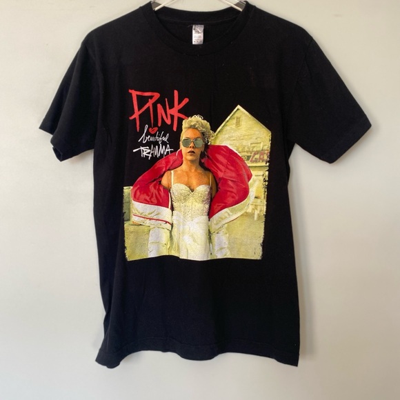 Tops | Pink Beautiful Trauma Concert Tee | Poshmark